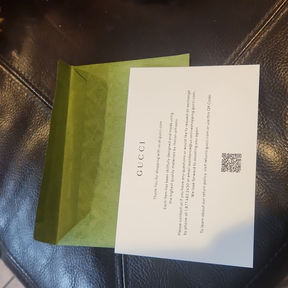 Gucci | Accessories | Gucci Thank U Card W Envelope | Poshmark
